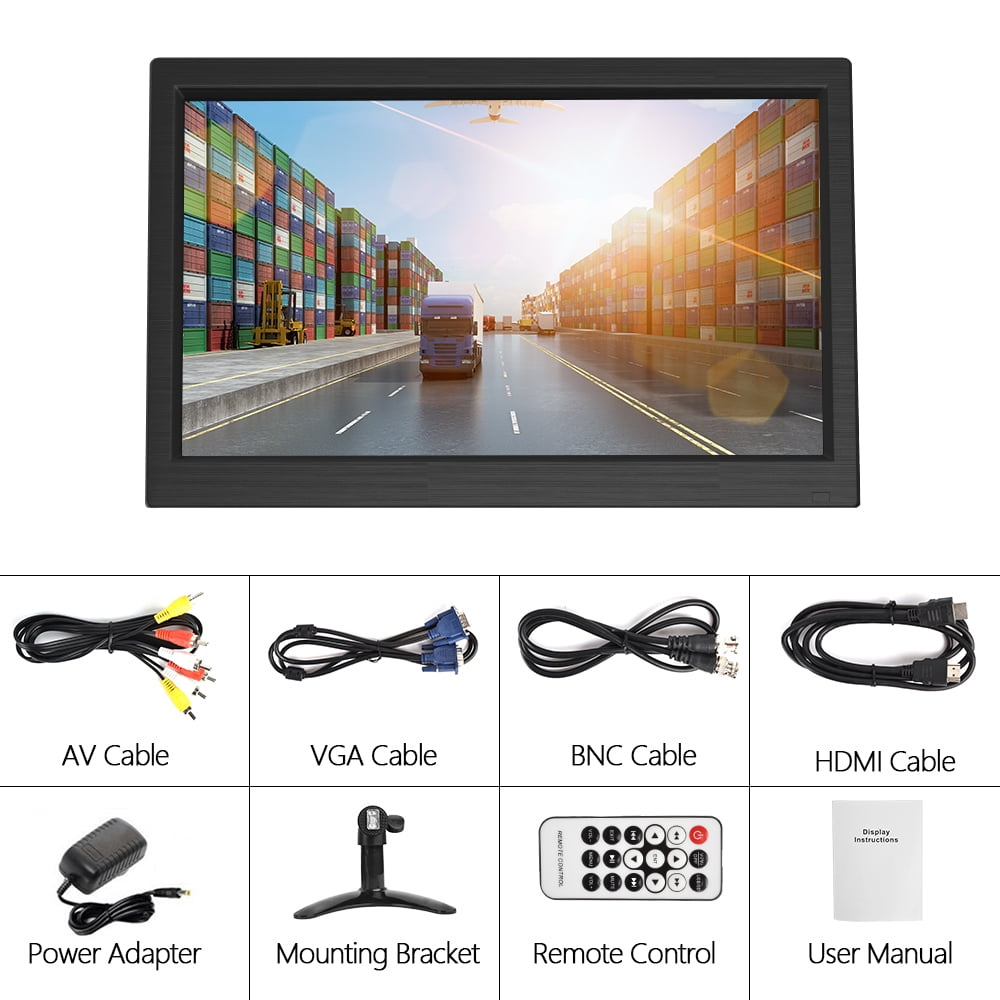 Podofo 11.6" HD Monitor Built in Speaker Support BNC / AVI / VGA / HDMI ...