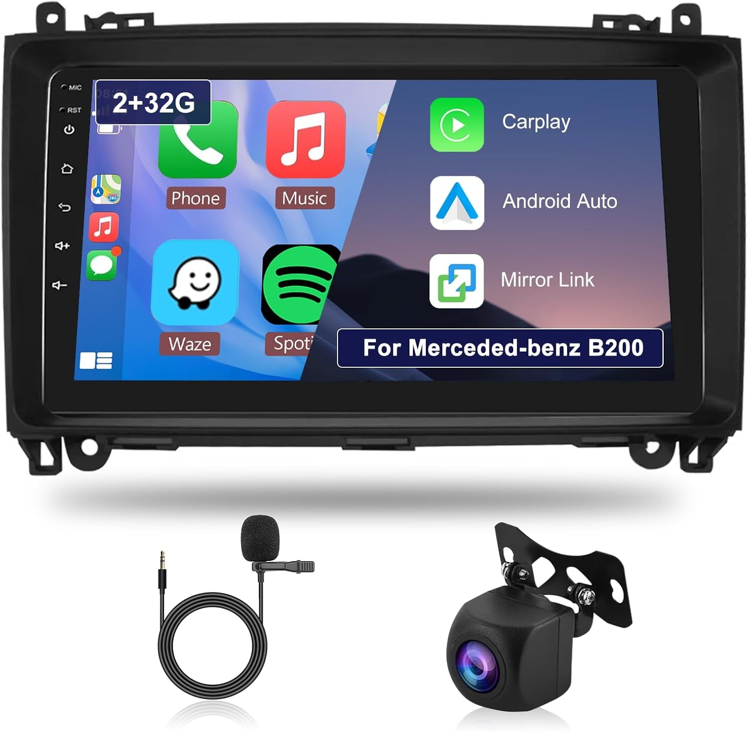 Podofo 2G+32G Android Car Radio for Mercedes Benz B200 2008-2011 B ...