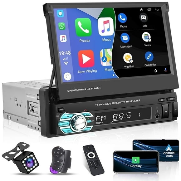 Single Din Bluetooth Car Stereos in Single Din Car Stereos - Walmart.com