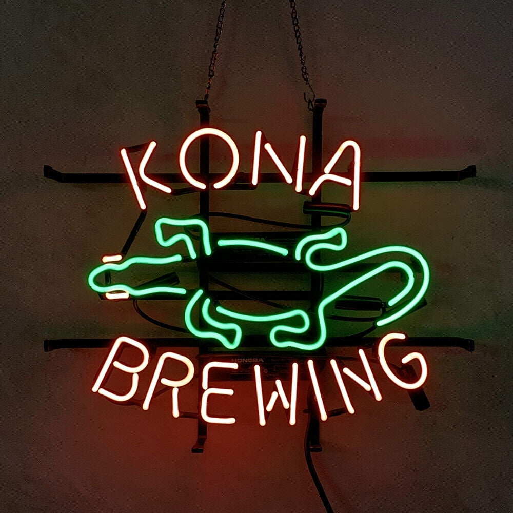 Podol Kona Brewing Gecko Neon Sign Light Beer Bar Pub Wall Hanging ...