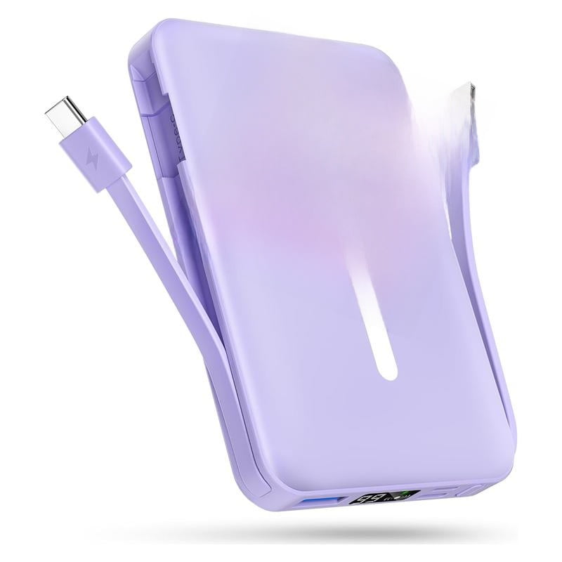 Podoru MagSafe Battery Pack – 10000mAh Power Bank with Built-in USB-C ...