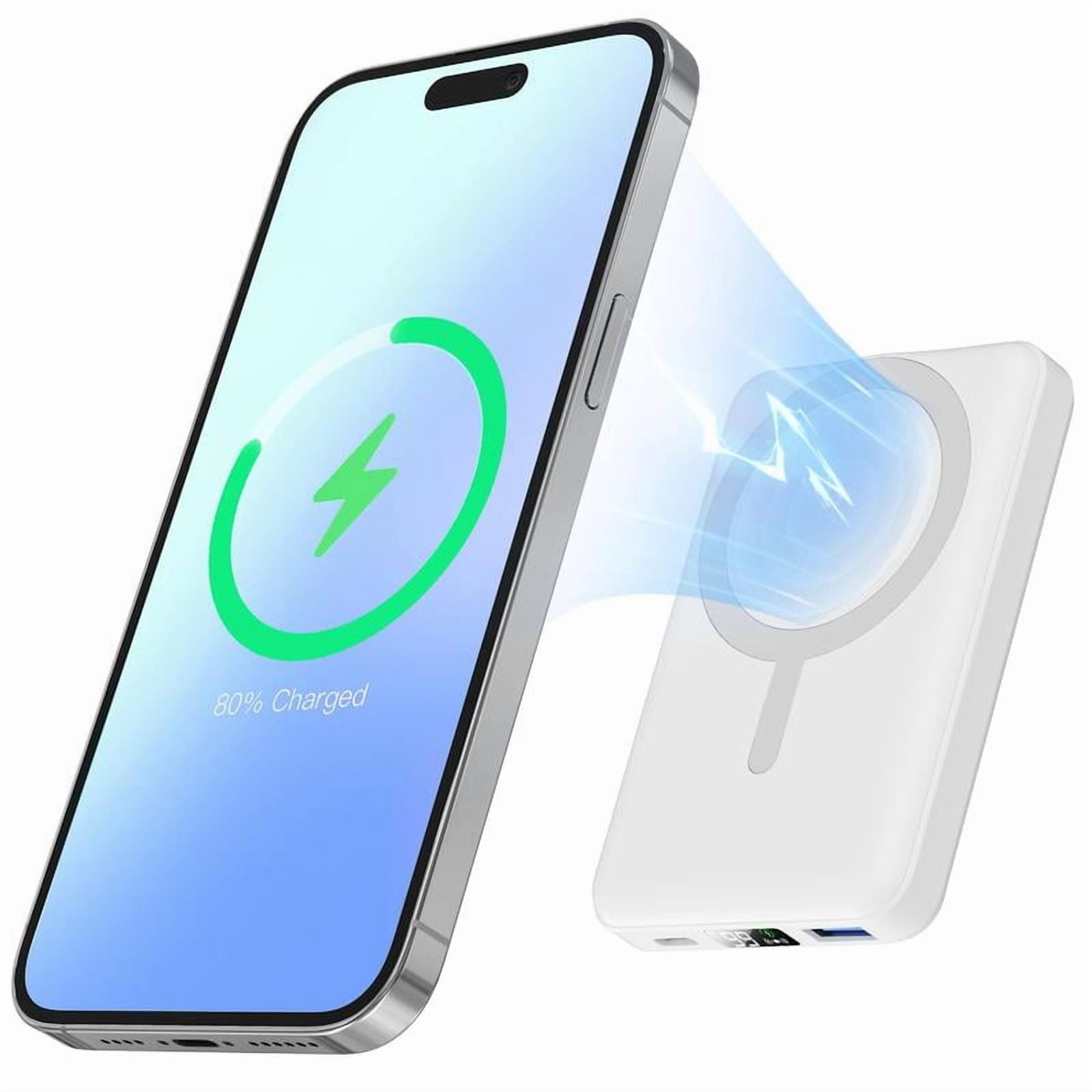 Podoru Magnetic Power Bank, 10000mAh for MagSafe Portable Battery Pack ...