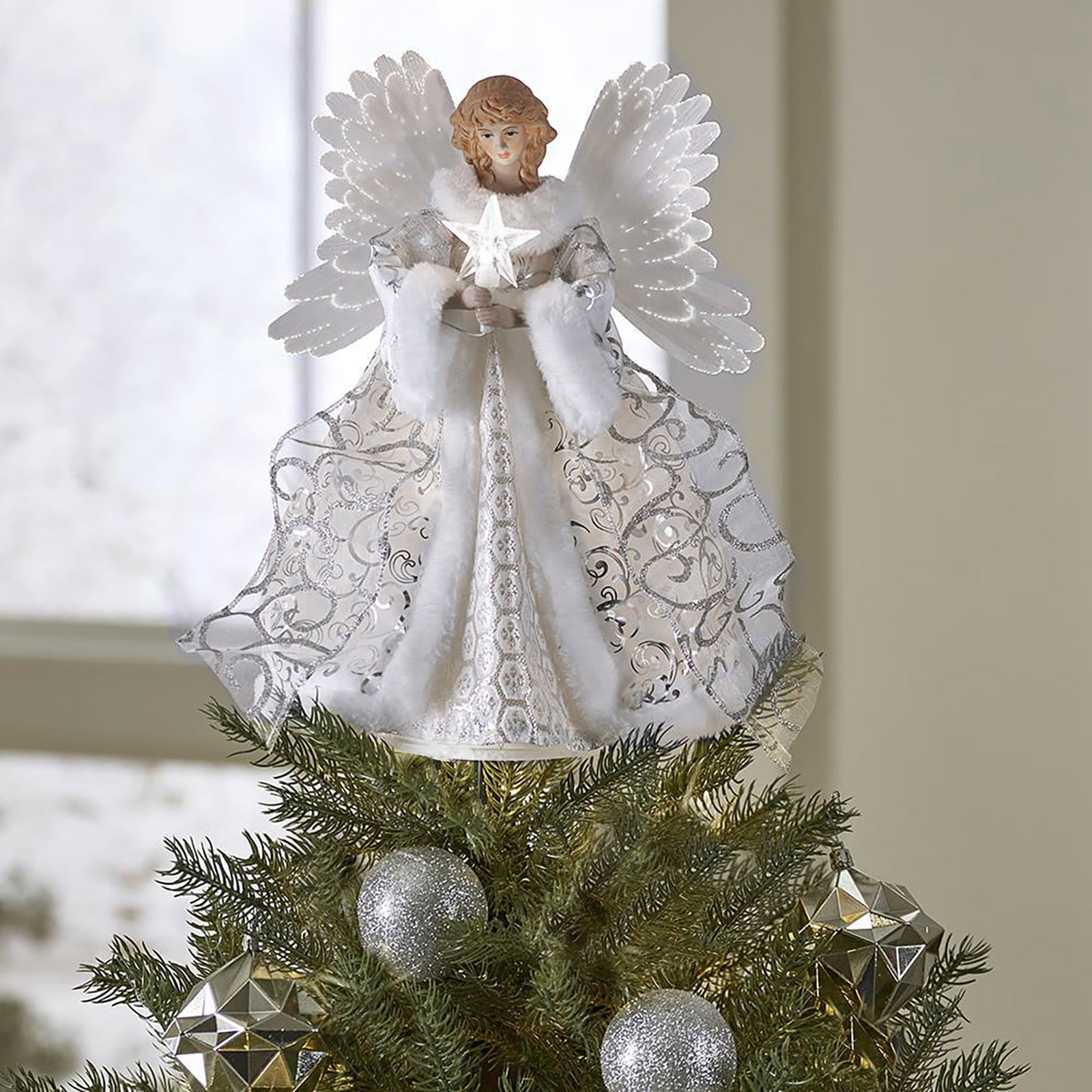 Podplug The Resin Optic-Angel Tree Topper Christmas Tree Canopy ...