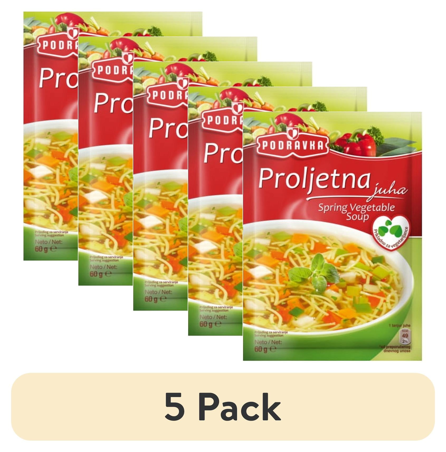 (5 pack) Podravka Proljetna Spring Soup 50g - Walmart.com