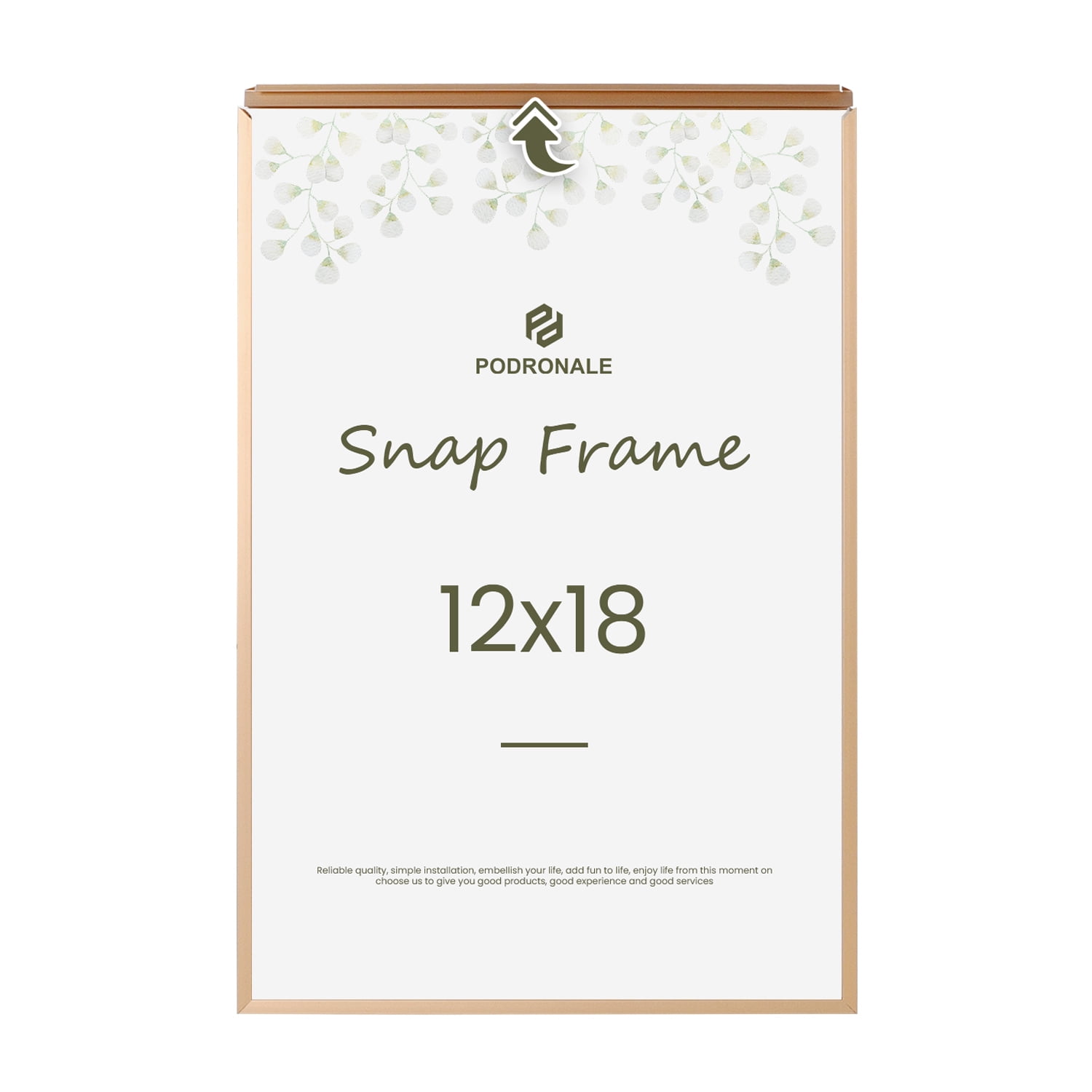 Podronale 12x18 Gold Poster Frame for Wall Decoration(1 PCS) - Walmart.com