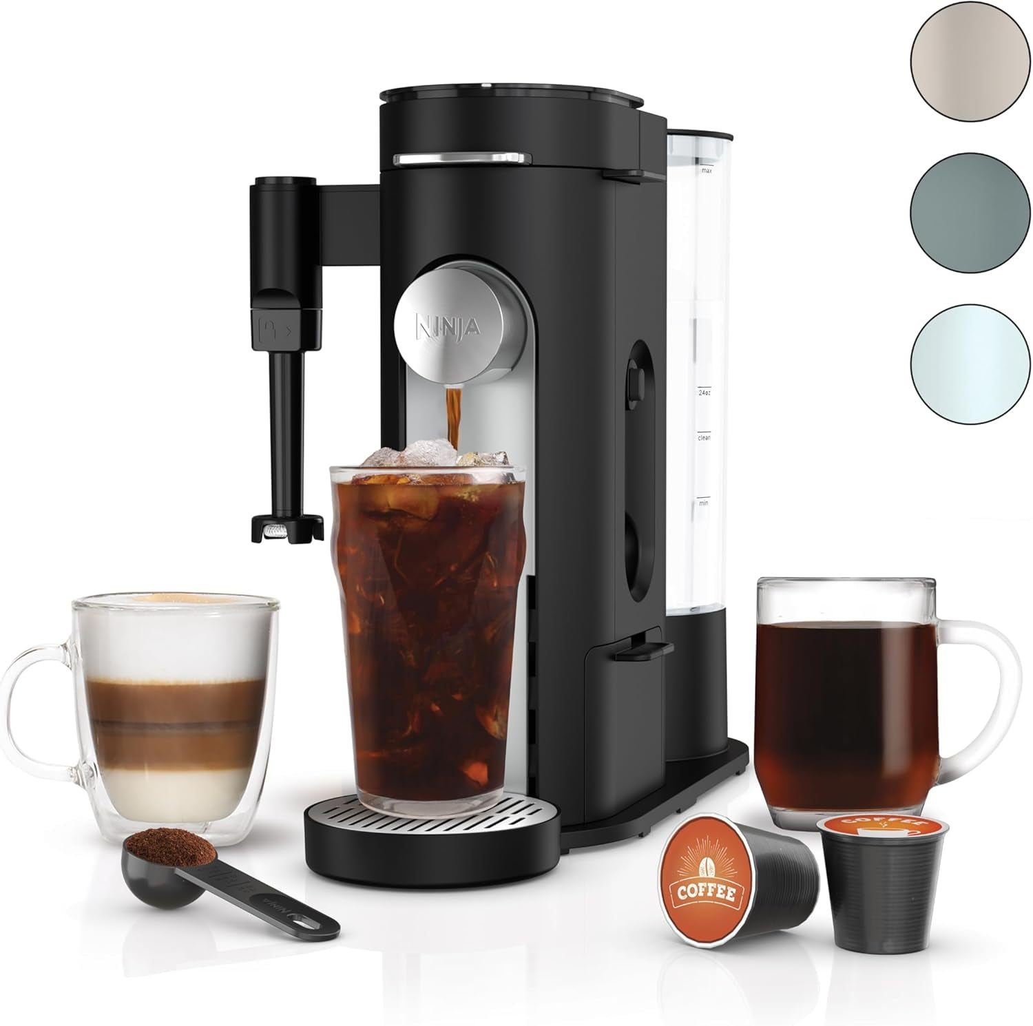 Pods & Grounds Specialty Single-Serve Coffee Maker, K-Cup Pod ...