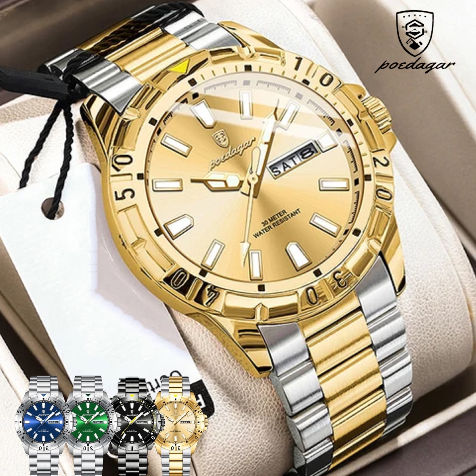Poedagar Luxury Military Sports Waterproof Luminous Date Poedagar Luxury Military Sports Waterproof Luminous Date