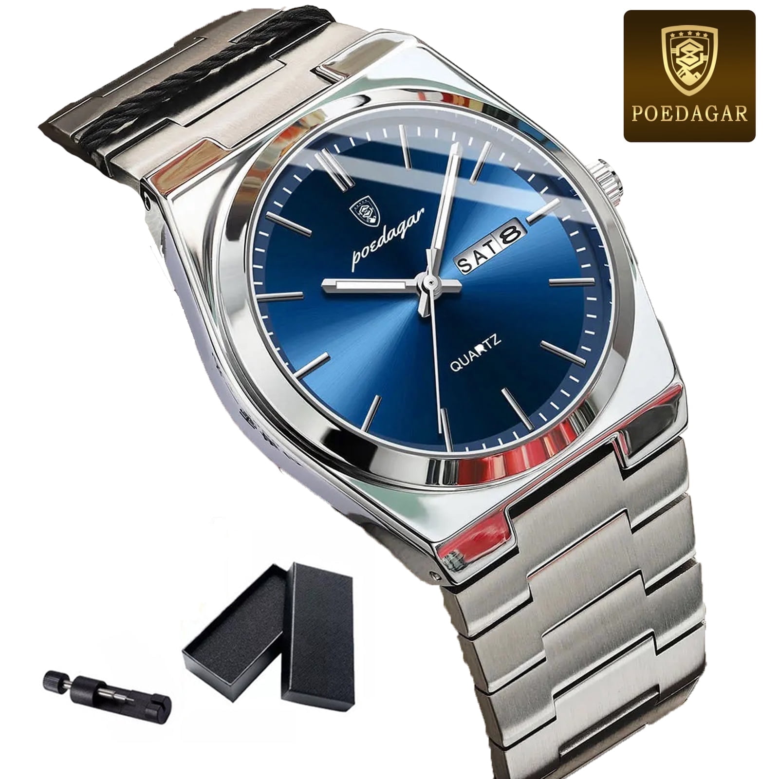 Poedagar Luxury Quartz Man Wristwatch Sport Men Watches Waterproof ...