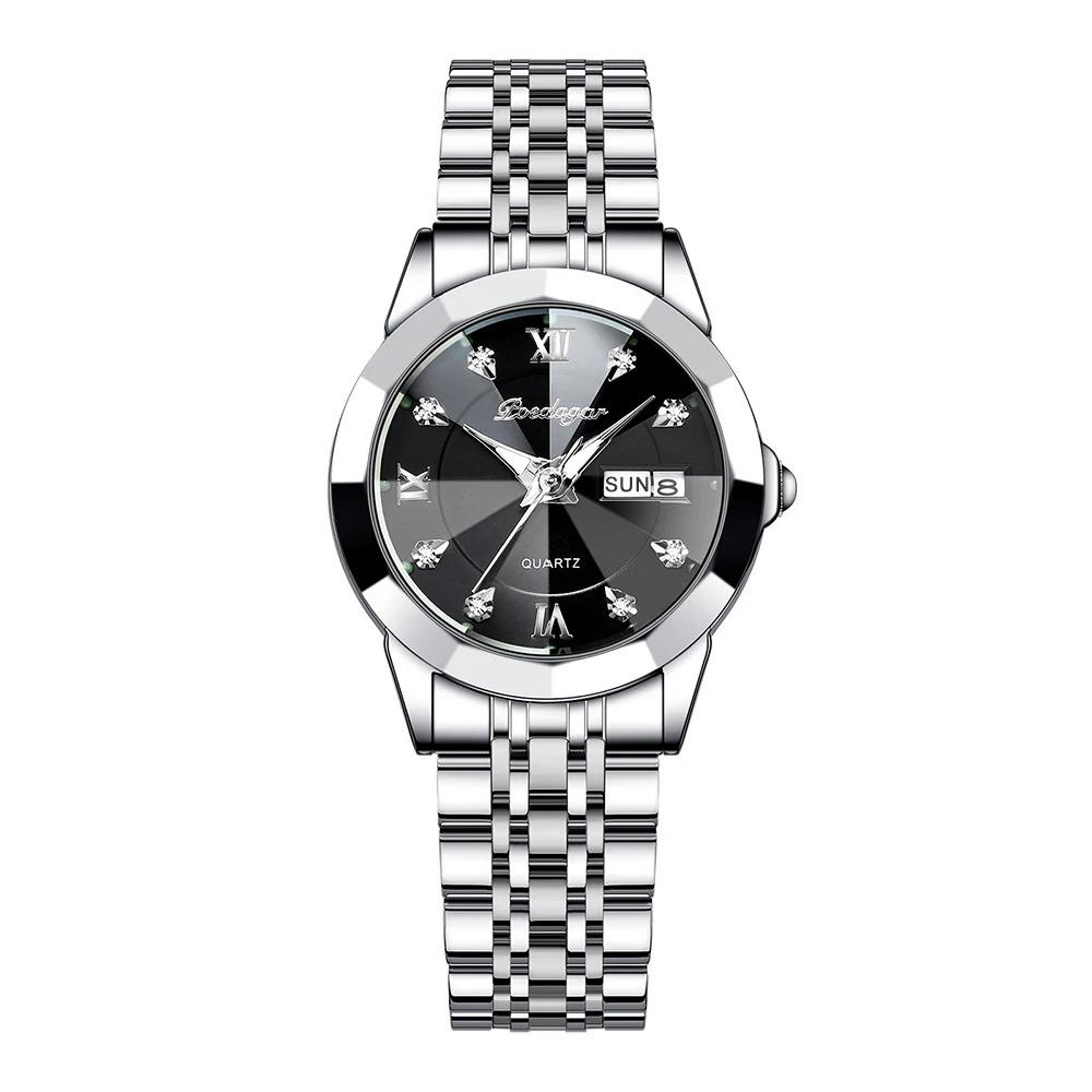 Poedagar luxury elegant ladies watch high quality casual stainless ...