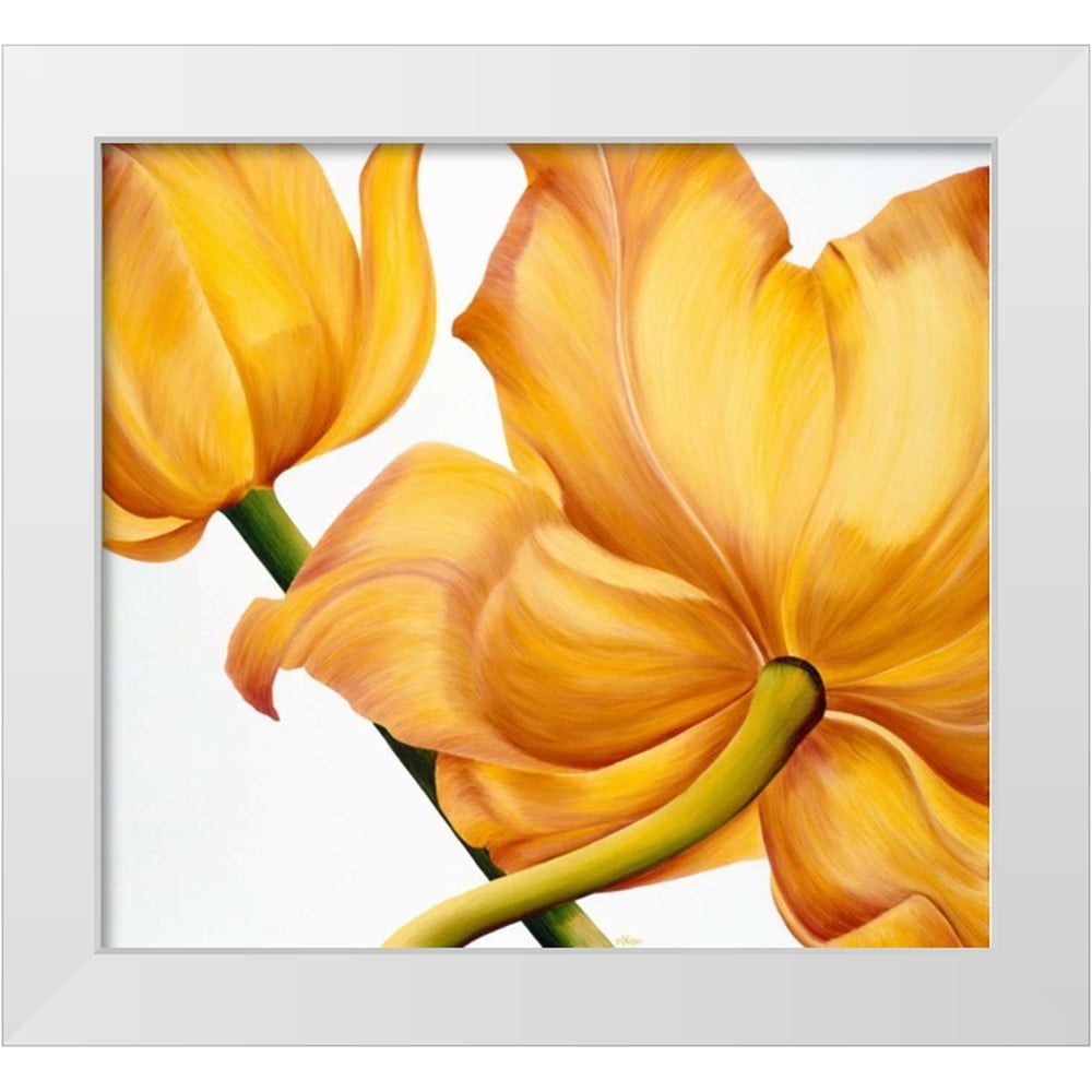 Poelstra-Holzhaus, Yvonne 28x26 White Modern Wood Framed Museum Art ...