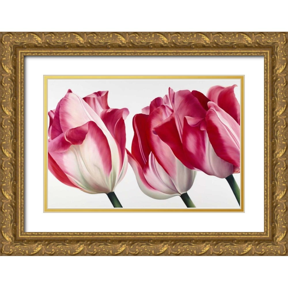 Poelstra-Holzhaus, Yvonne 32x23 Gold Ornate Wood Framed with Double ...