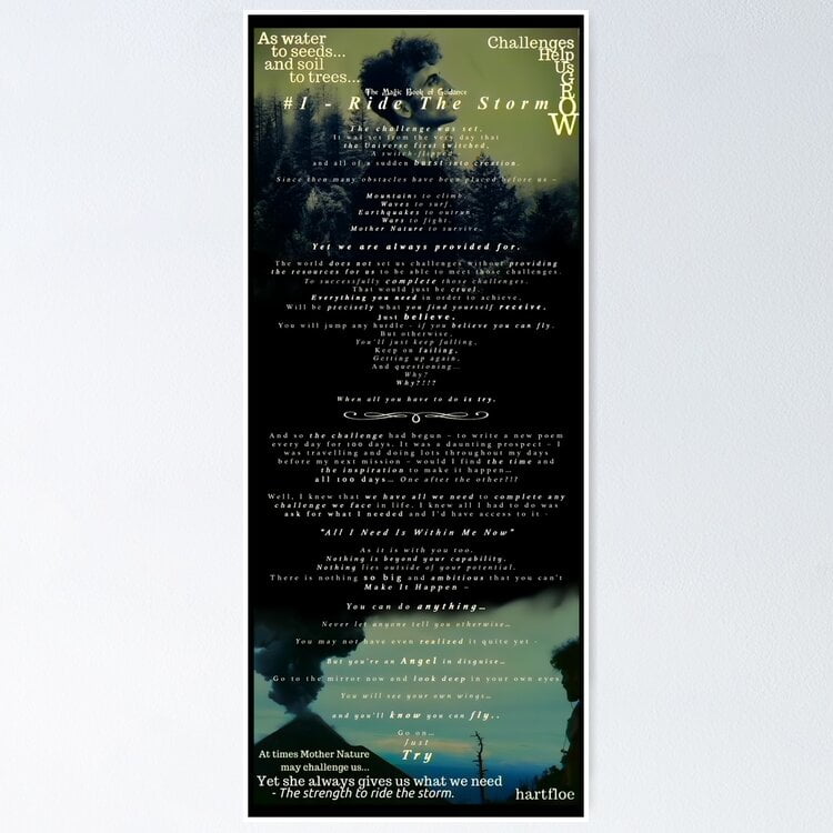 Poem #1/111 - From The 'Magic Book Of Guidance' - Visual Poetry ...