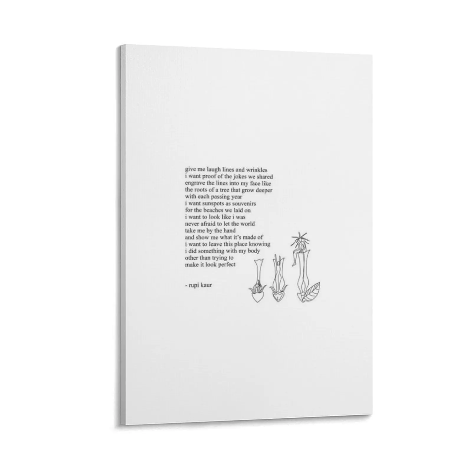 Poem by rupi kaur Canvas Painting canvas wall art wall art canvas ...
