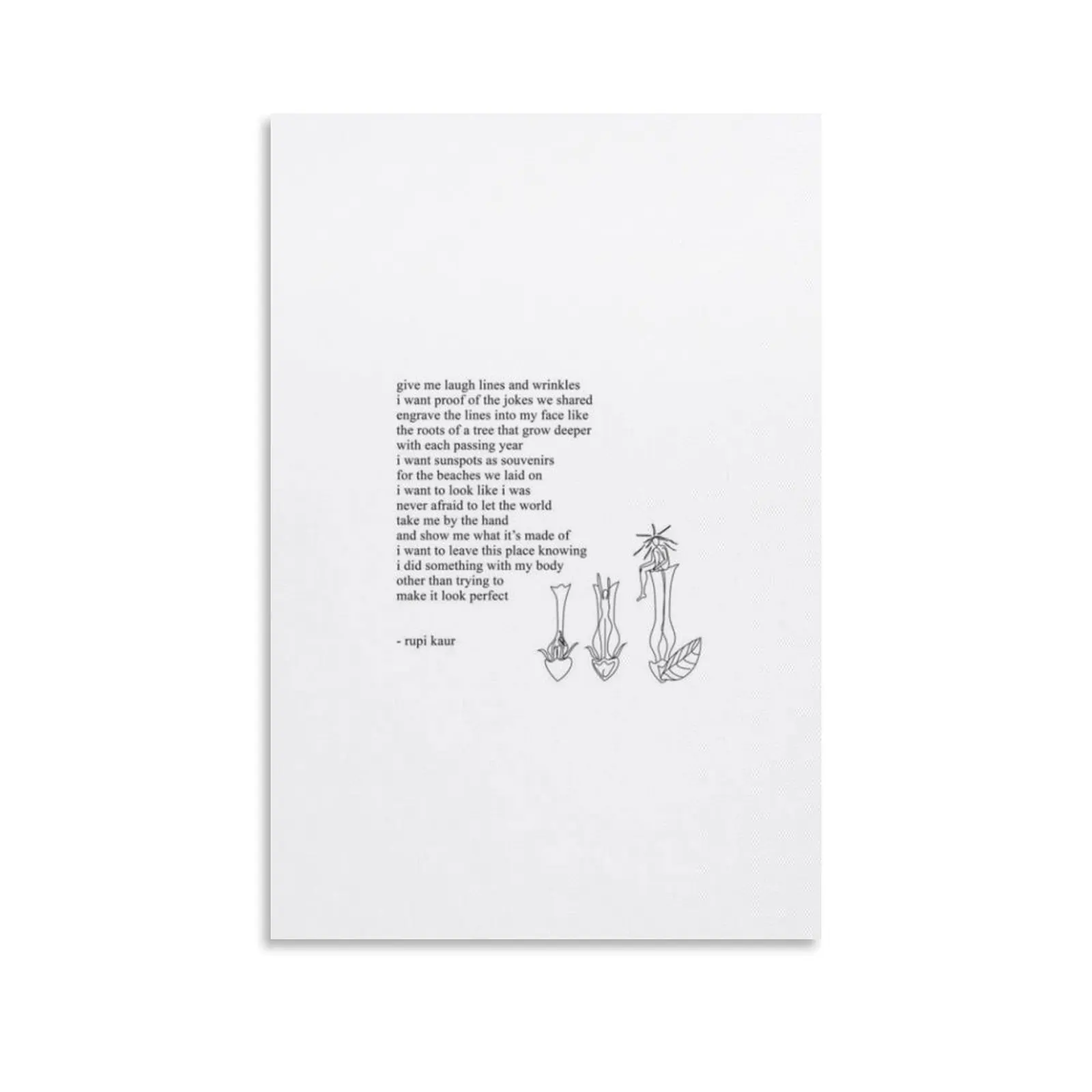 Poem by rupi kaur Canvas Painting canvas wall art wall art canvas ...