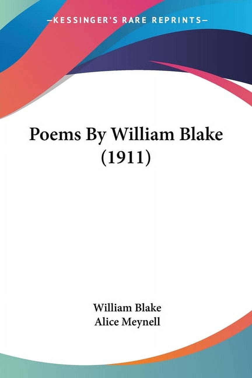 Poems By William Blake (1911), (Paperback) - Walmart.com