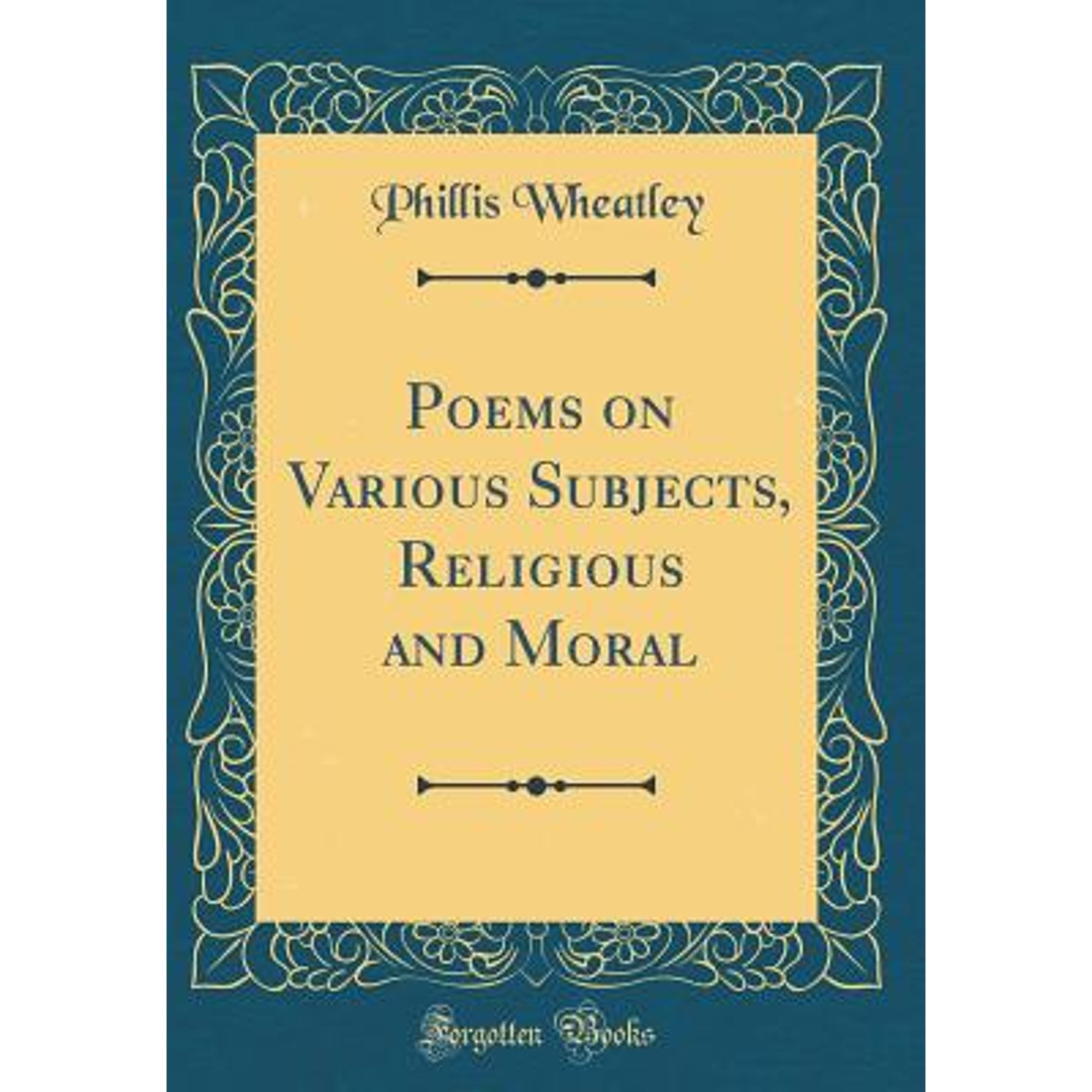 Poems On Various Subjects Religious And Moral Classic Reprint poems-on-various-subjects-religious-and-moral-classic-reprint