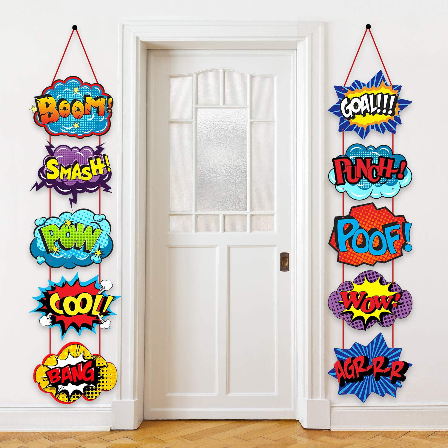 Poen Hero Themed Party Decorations Large Hero H2FSDAction Sign Fun ...