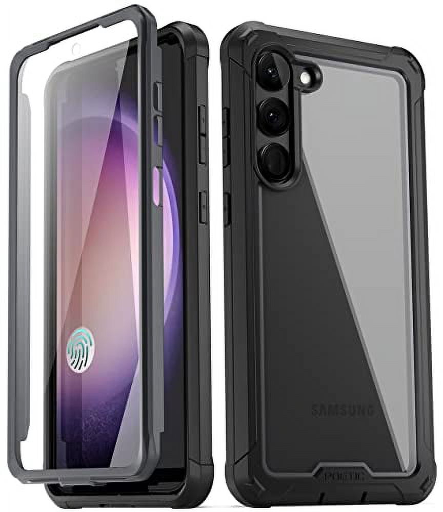 Poetic Guardian Samsung S23 5G 6.2 inch Case, Clear Hybrid Bumper ...