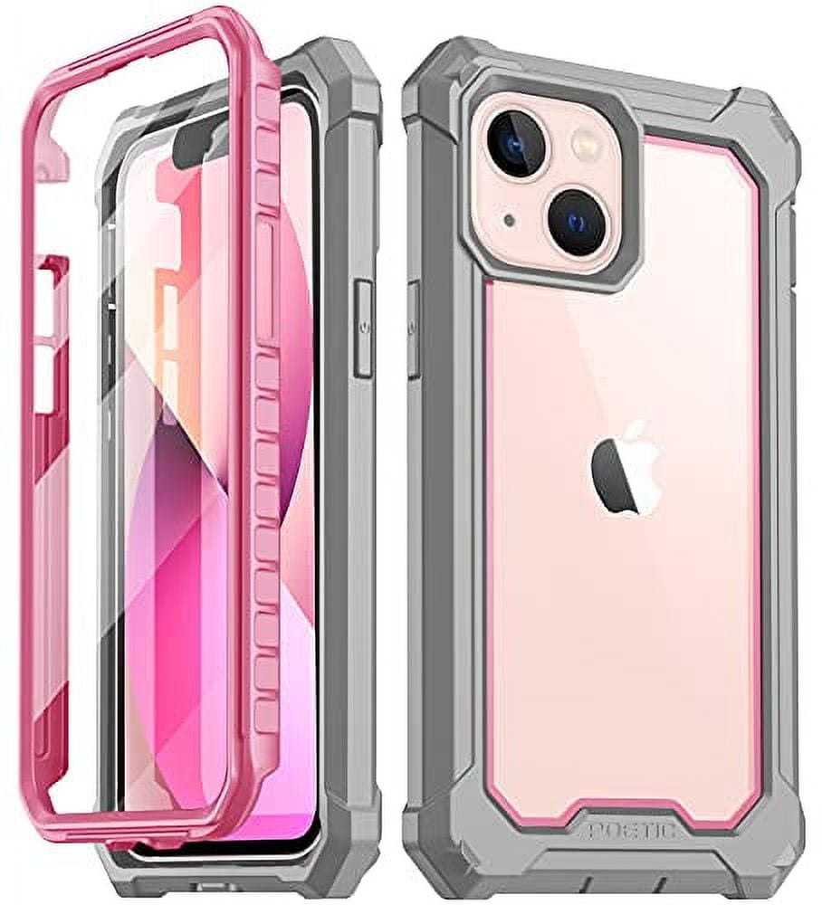 Poetic Guardian Case for iPhone 13 Mini, Clear Case with Built-in ...