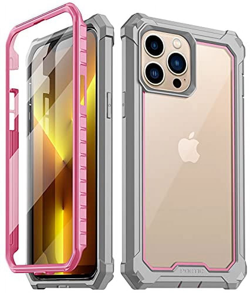 Poetic Guardian Case for iPhone 13 Pro Max, Clear Case with Built-in ...