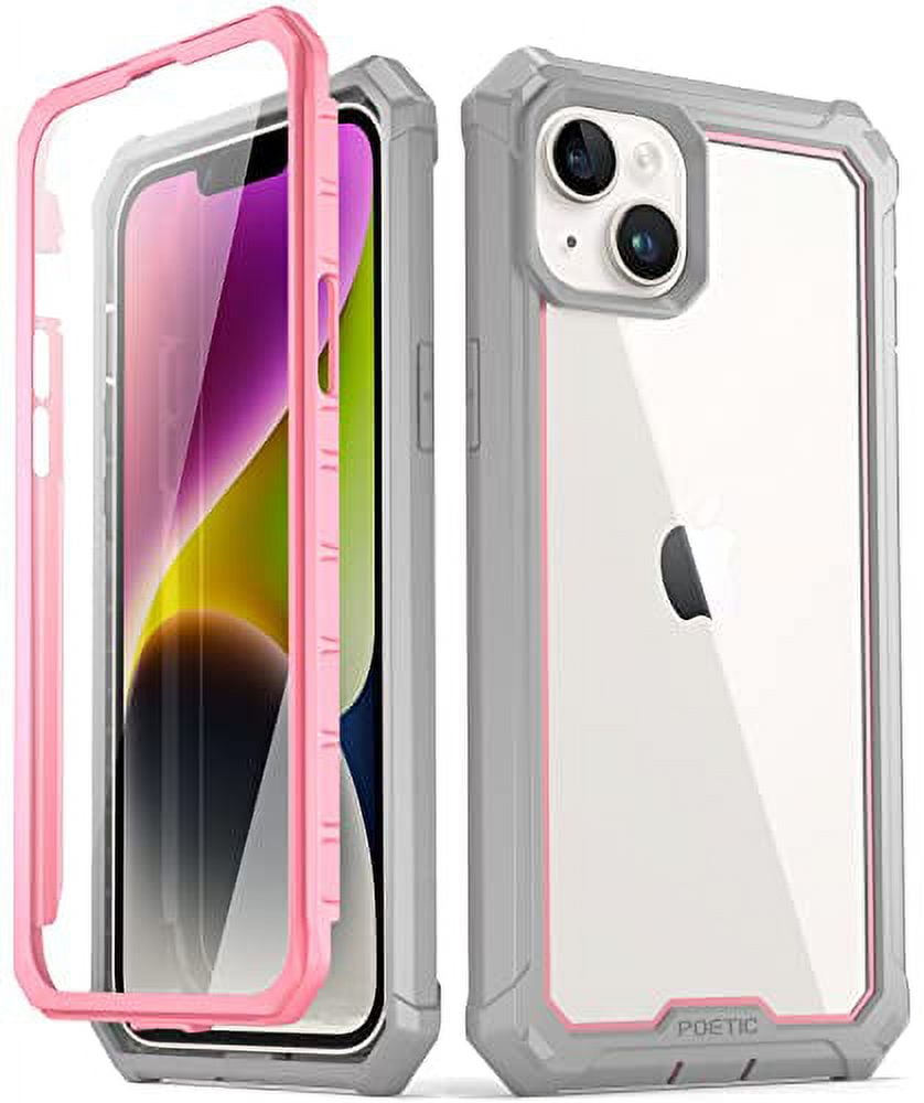 Poetic Guardian Case for iPhone 14 Plus, Clear Case with Built-in ...