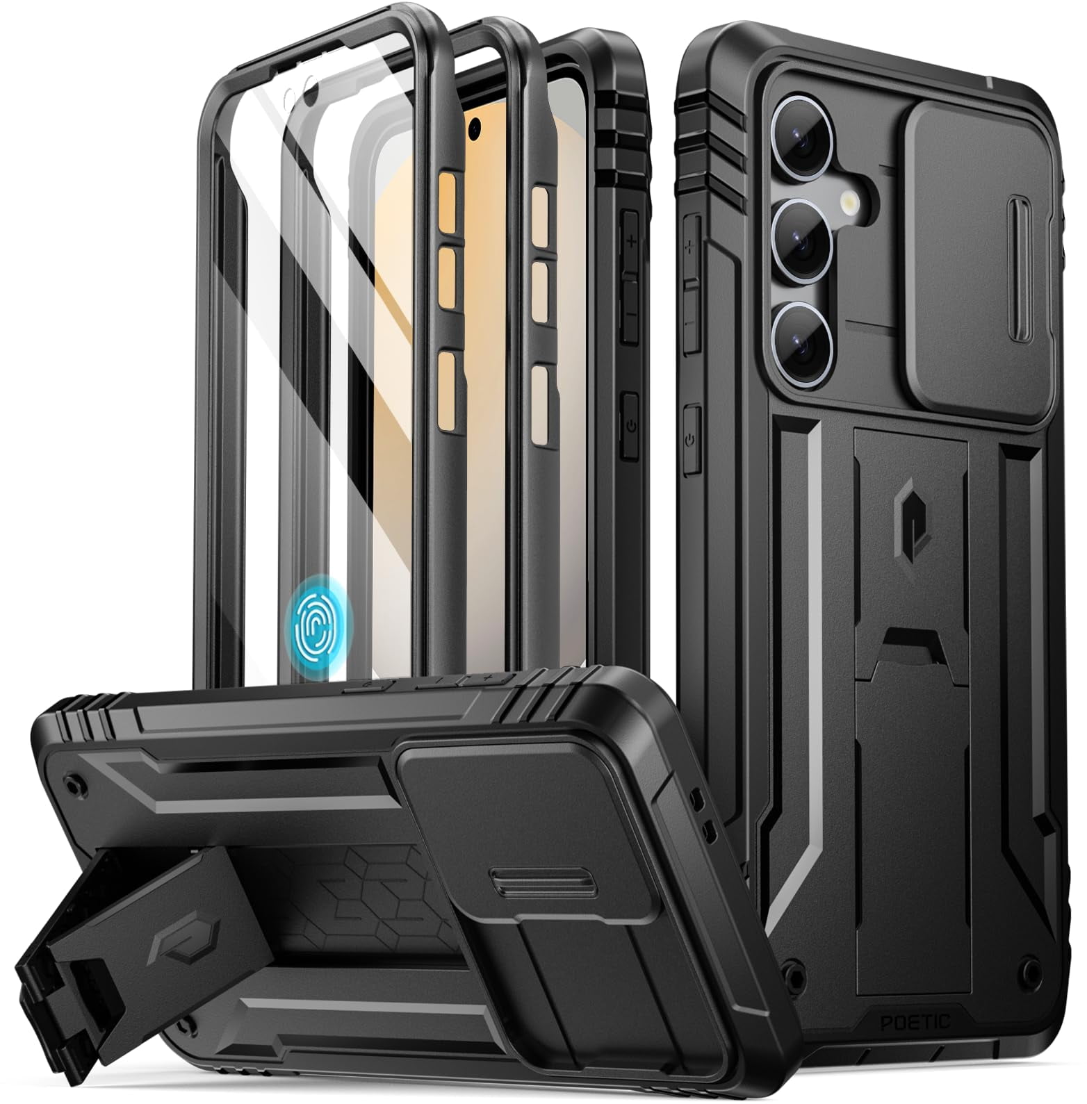 Poetic Revolution Case for Galaxy S24 FE 5G 2024, [Slide Camera Cover ...