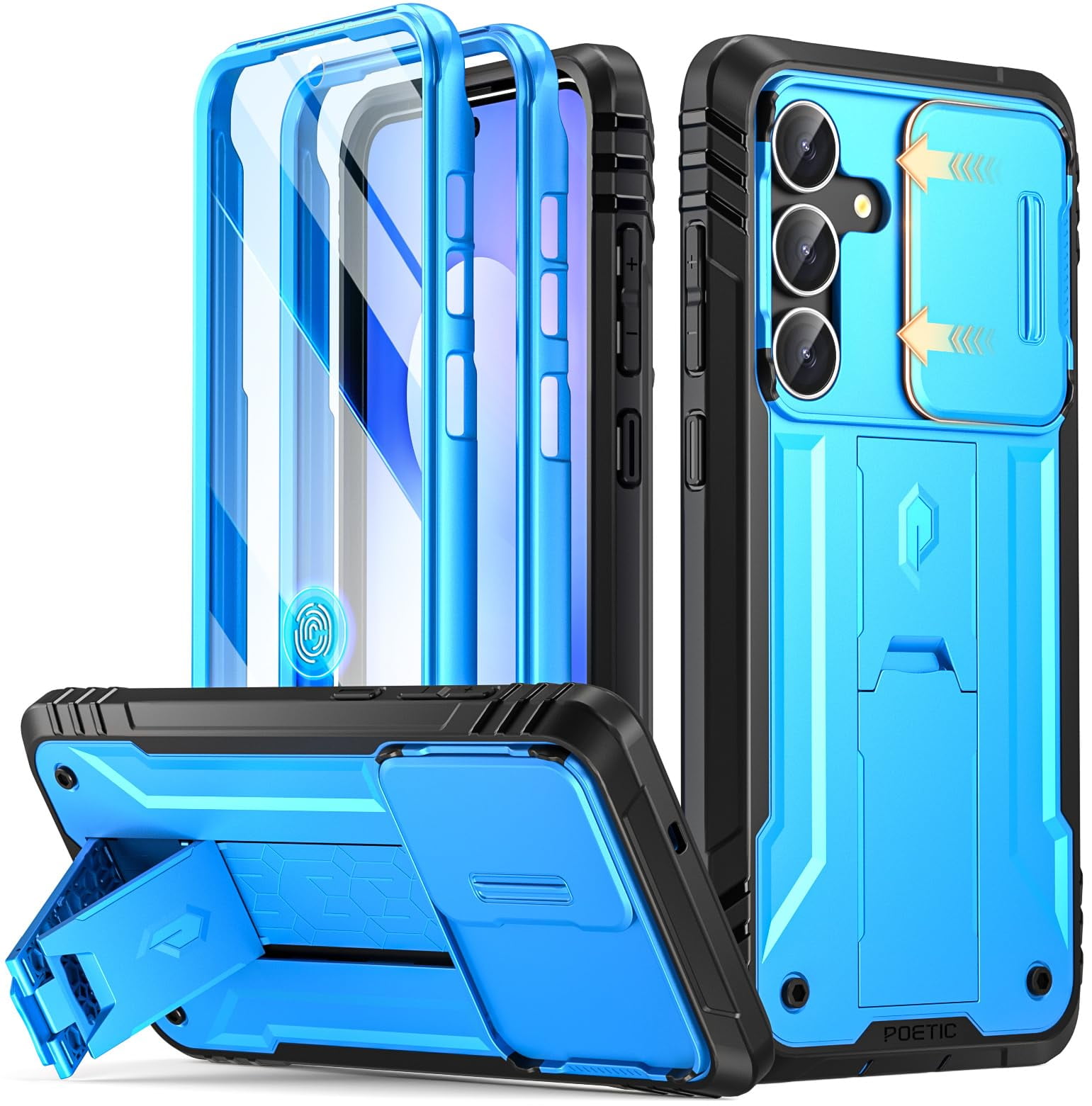Poetic Revolution Case for Galaxy S25 FE 5G 2025, [Slide Camera Cover ...