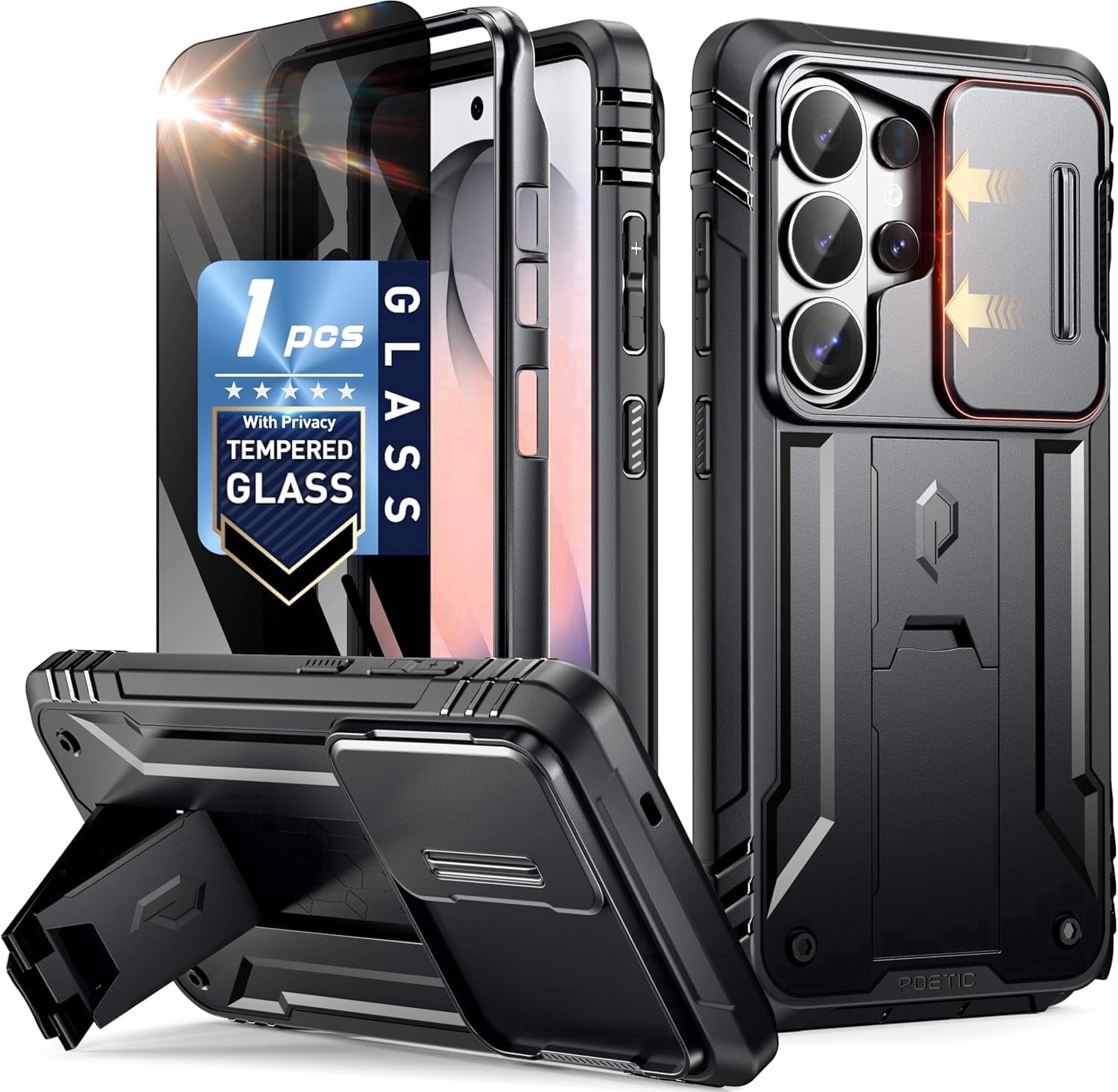 Poetic Revolution Case for Samsung Galaxy S26 Ultra, [Slide Camera ...