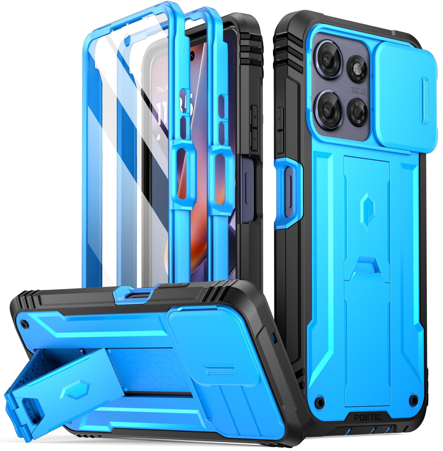 Poetic Revolution Case for Moto G 5G 2025, [Slide Camera Cover], Full ...