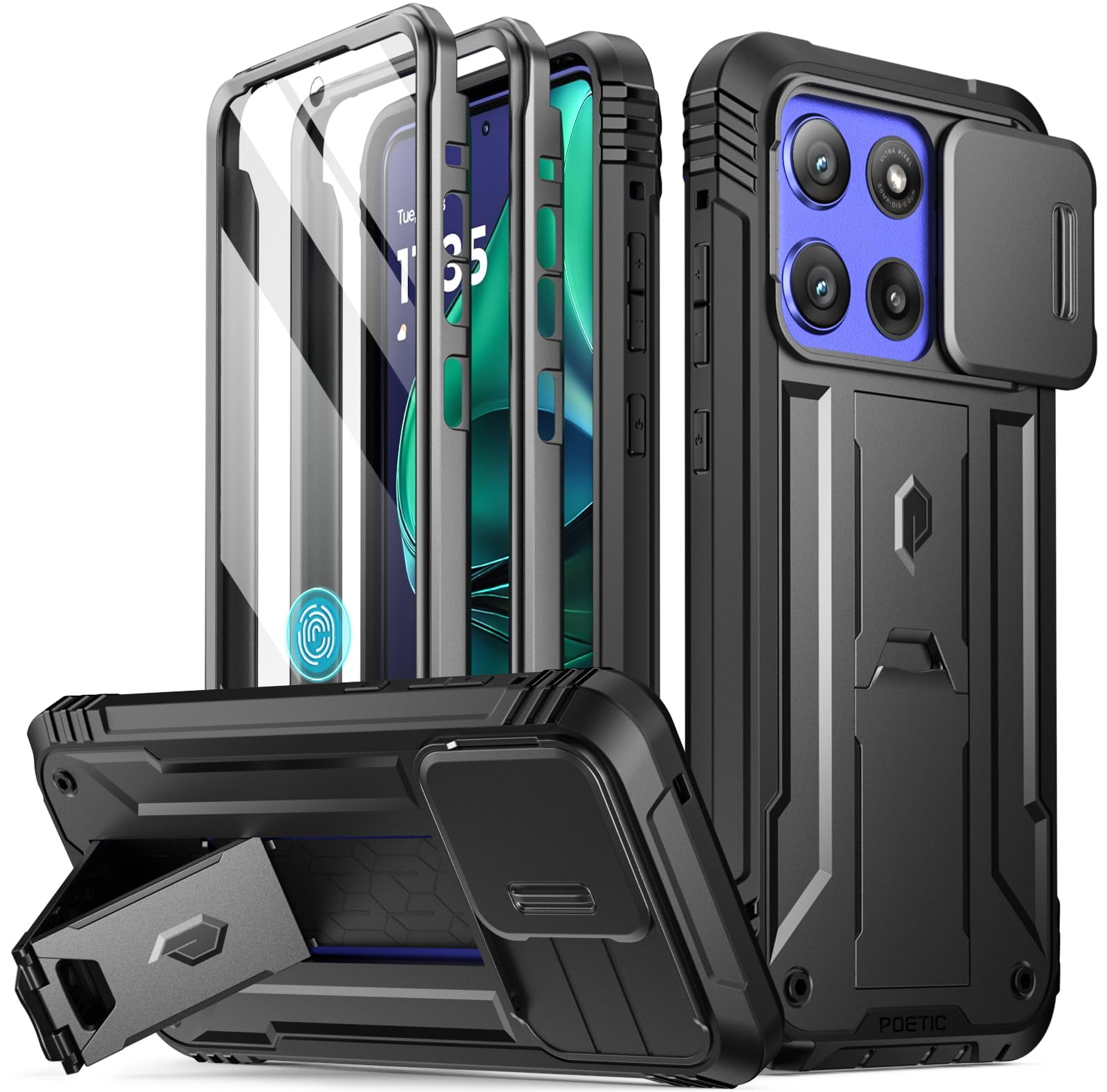 Poetic Revolution Case for Moto G Stylus 5G 2025, [Slide Camera Cover ...