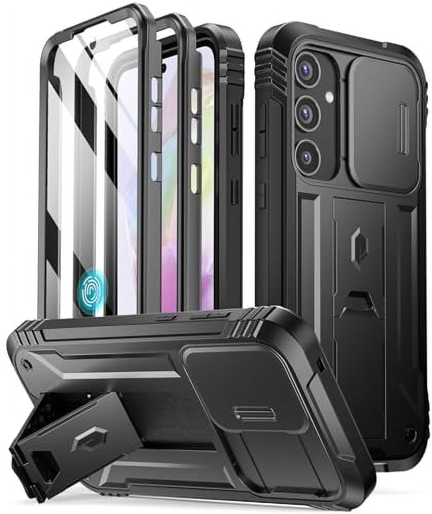 Poetic Revolution Case for Samsung Galaxy A35 5G, [Slide Camera Cover ...
