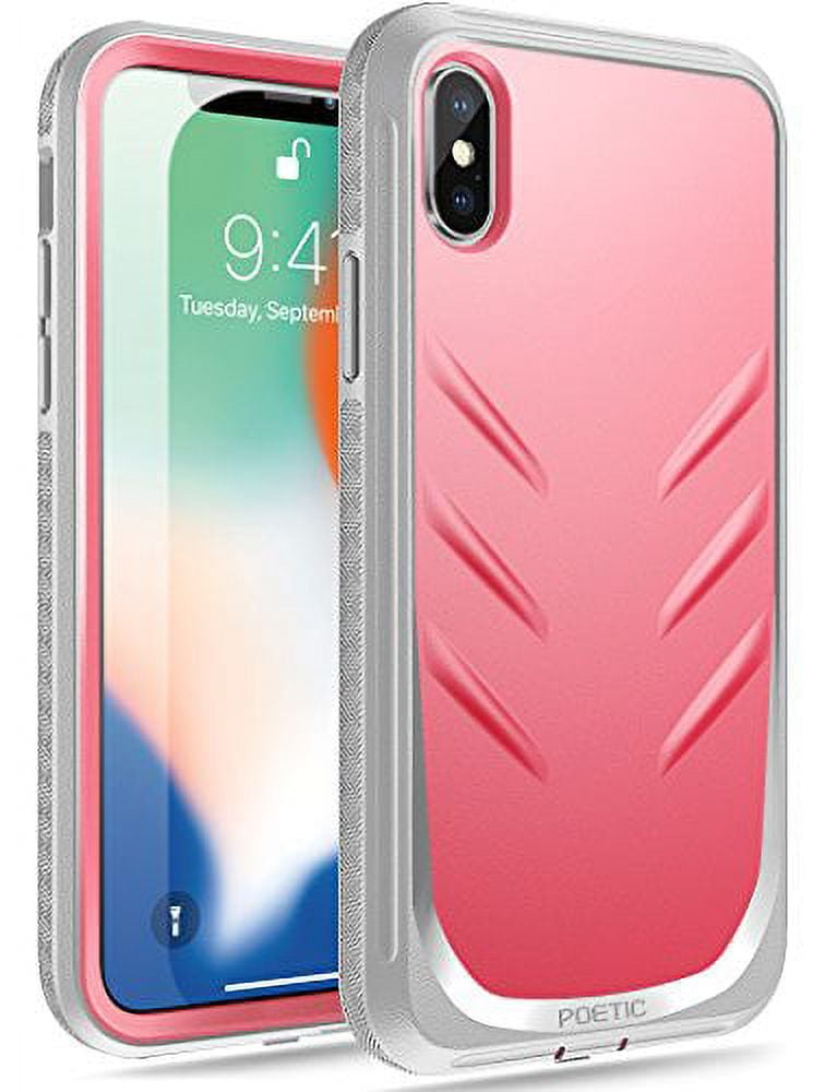 Poetic Revolution Series for Apple iPhone X Pink/Gray - Walmart.com