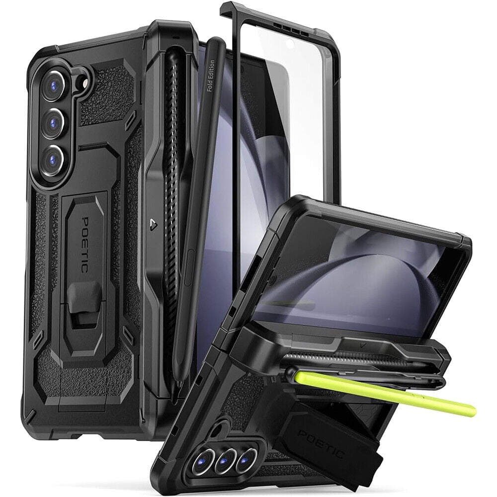 Poetic Spartan Case Compatible with Galaxy Z Fold 5, [Hinge Protection ...