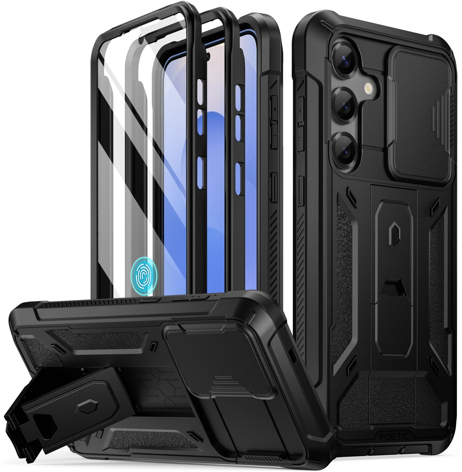 Poetic Spartan Case for Galaxy S25 6.2", [Slide Camera Cover] [Screen ...