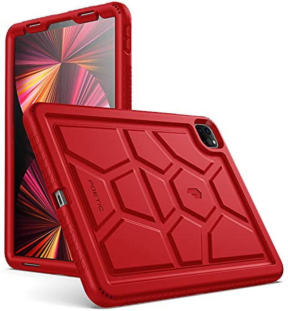 Poetic TurtleSkin Case for iPad Pro 11 Inch 3rd Gen 2021, Heavy Duty Silicone Case, Kids ...