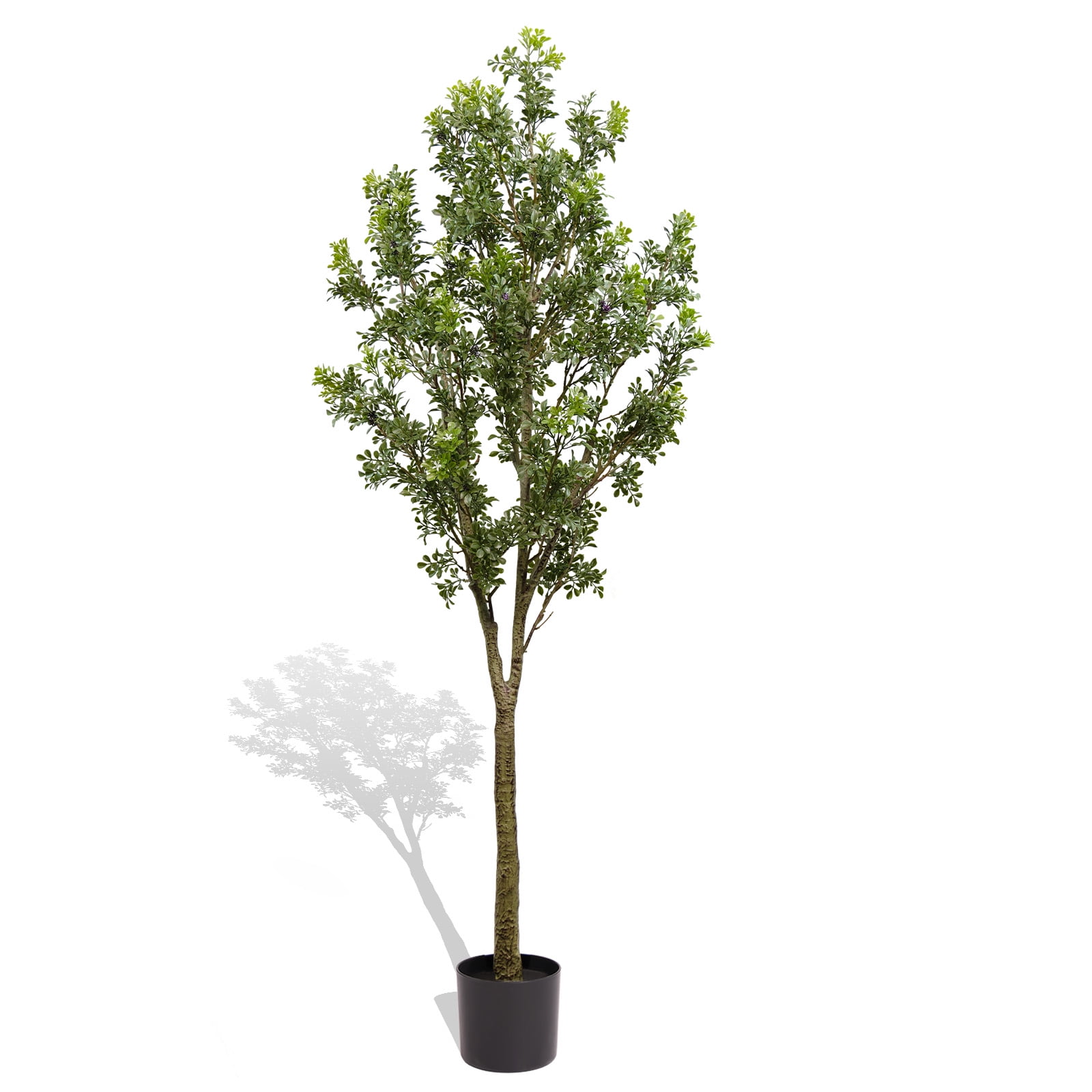 Poetree 6FT Tall Artificial Murraya Tree in Pot,Fake Silk Plant in ...