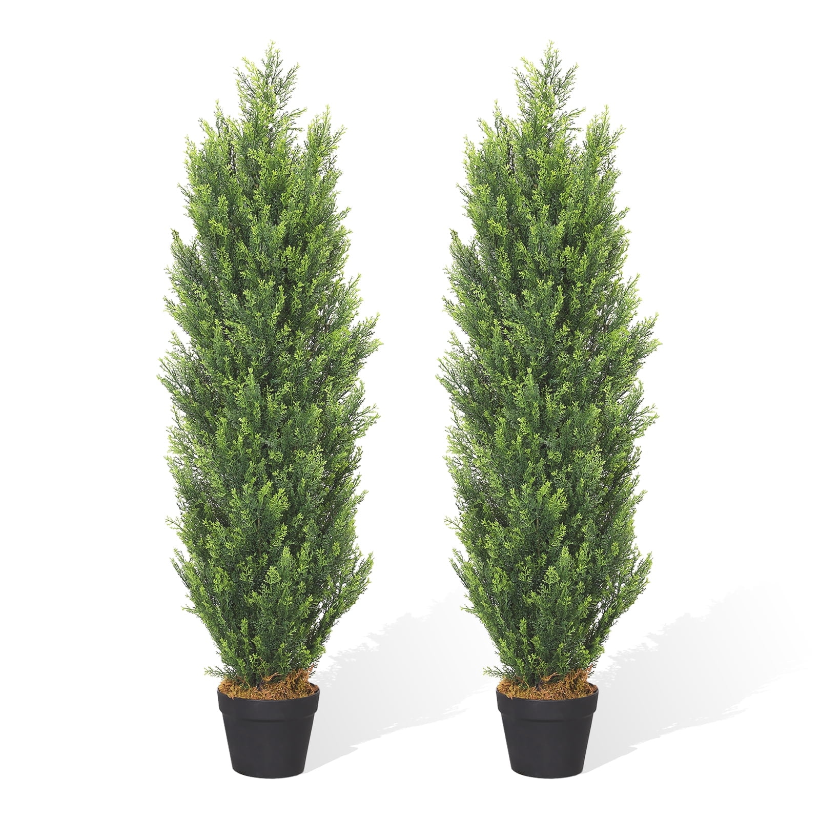 Poetree 2 Pack 4 ft Faux Cedar, UV Rated Decor Tree, Perfect ...