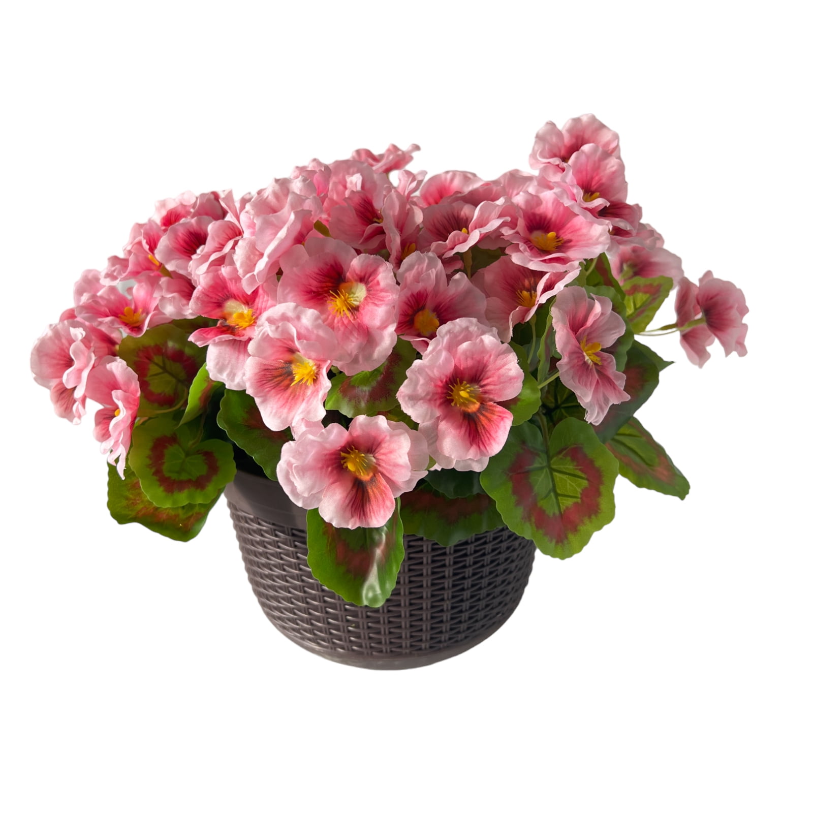 Poetree Wall Art Artificial Flowers Plant Pots Fake Poppy Indoor ...