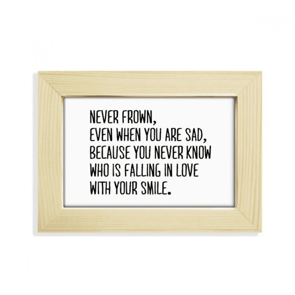 Poetry Never Frown Always Sle Desktop Decorate Photo Frame Picture Art ...