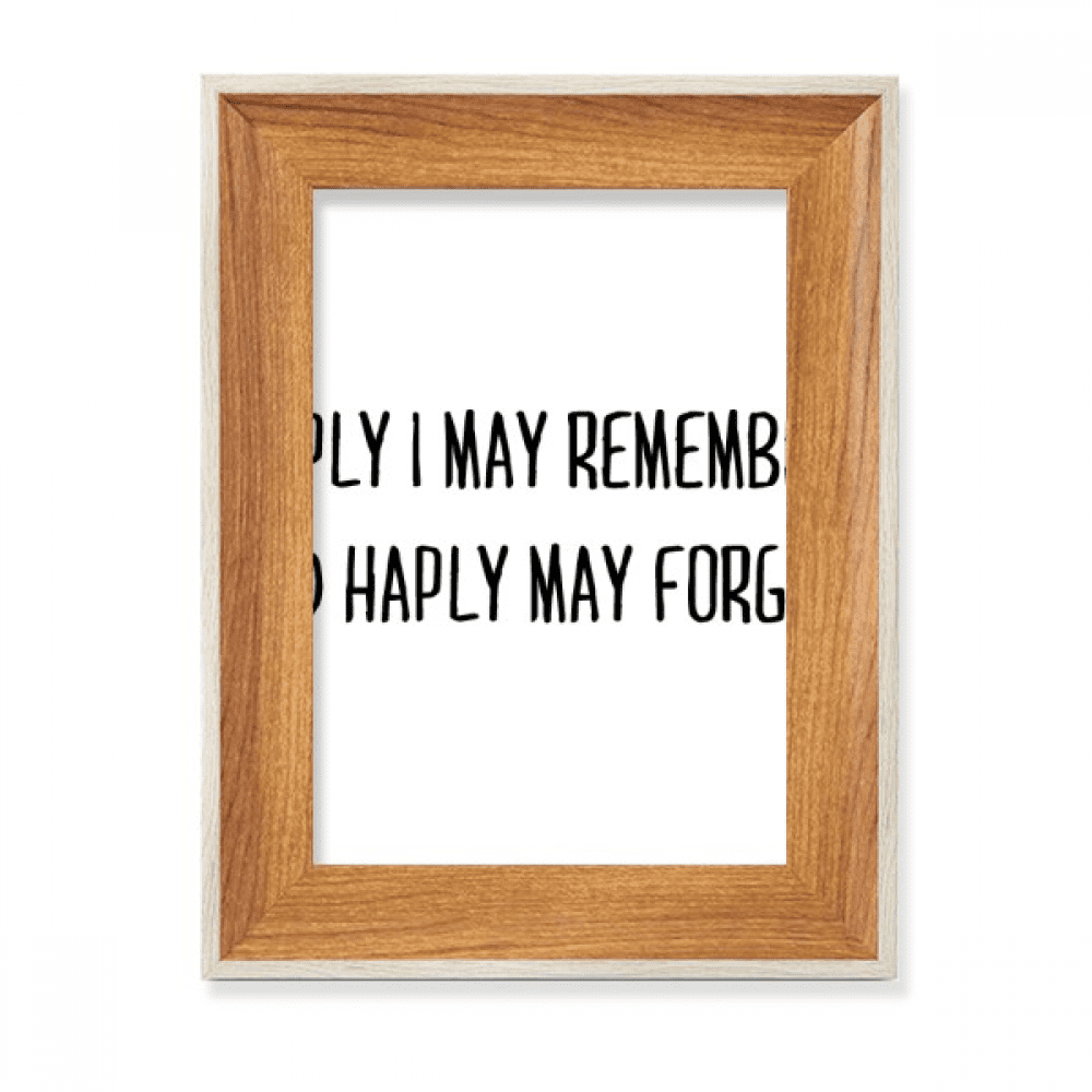 Poetry Quote Haply I May Remember Desktop Wooden Photo Frame Display ...