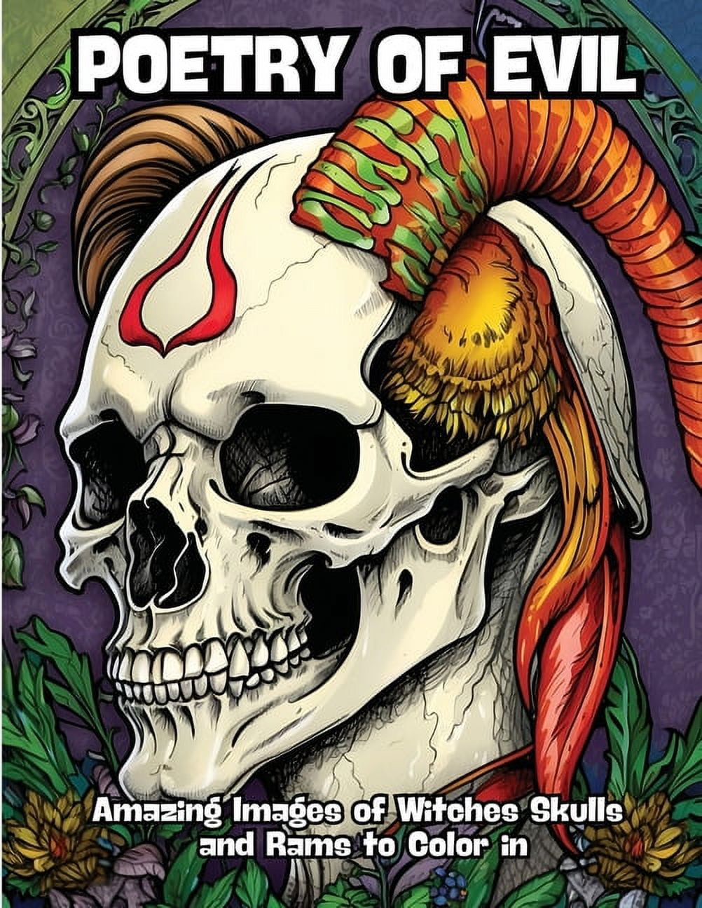 Poetry of Evil: Amazing Images of Witches, Skulls and Rams to Color in ...