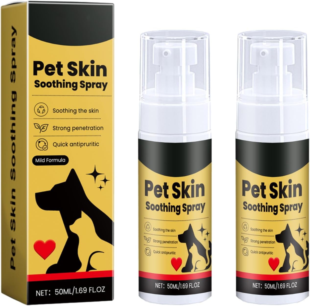 Poezone Spray for Dogs, Dogs Skin Repair Spray, Pet Skin Treatment ...