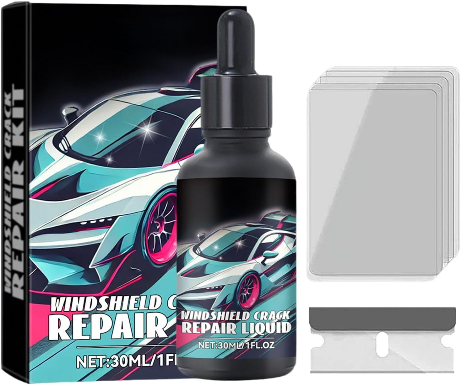 Poezone Upgrade Windshield Crack Repair Kit, 2025 New Cracks Gone Glass ...