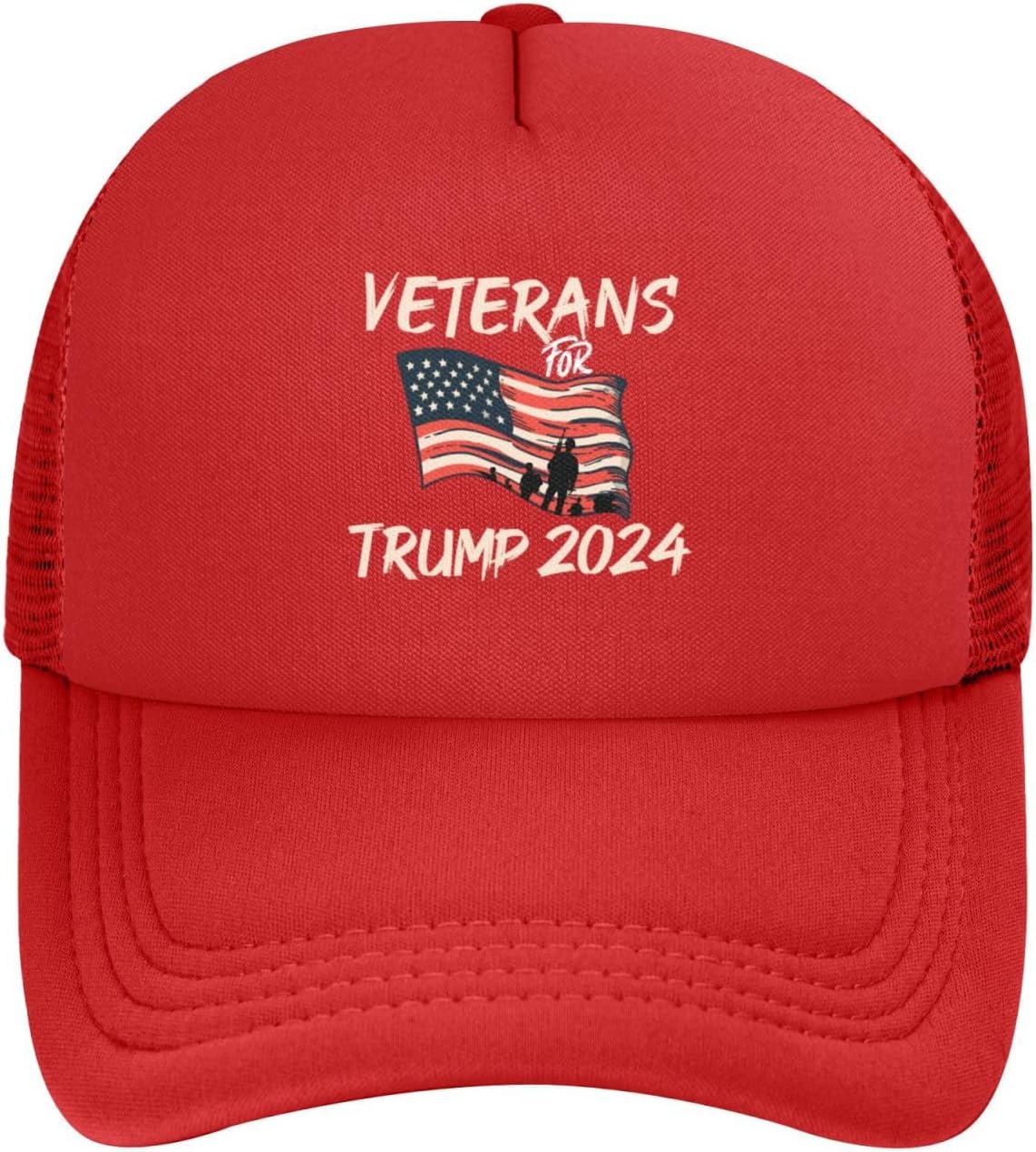 Pofeisi Veterans for Trump 2024 Hat Trump 2024 Mesh Hat Veterans for ...
