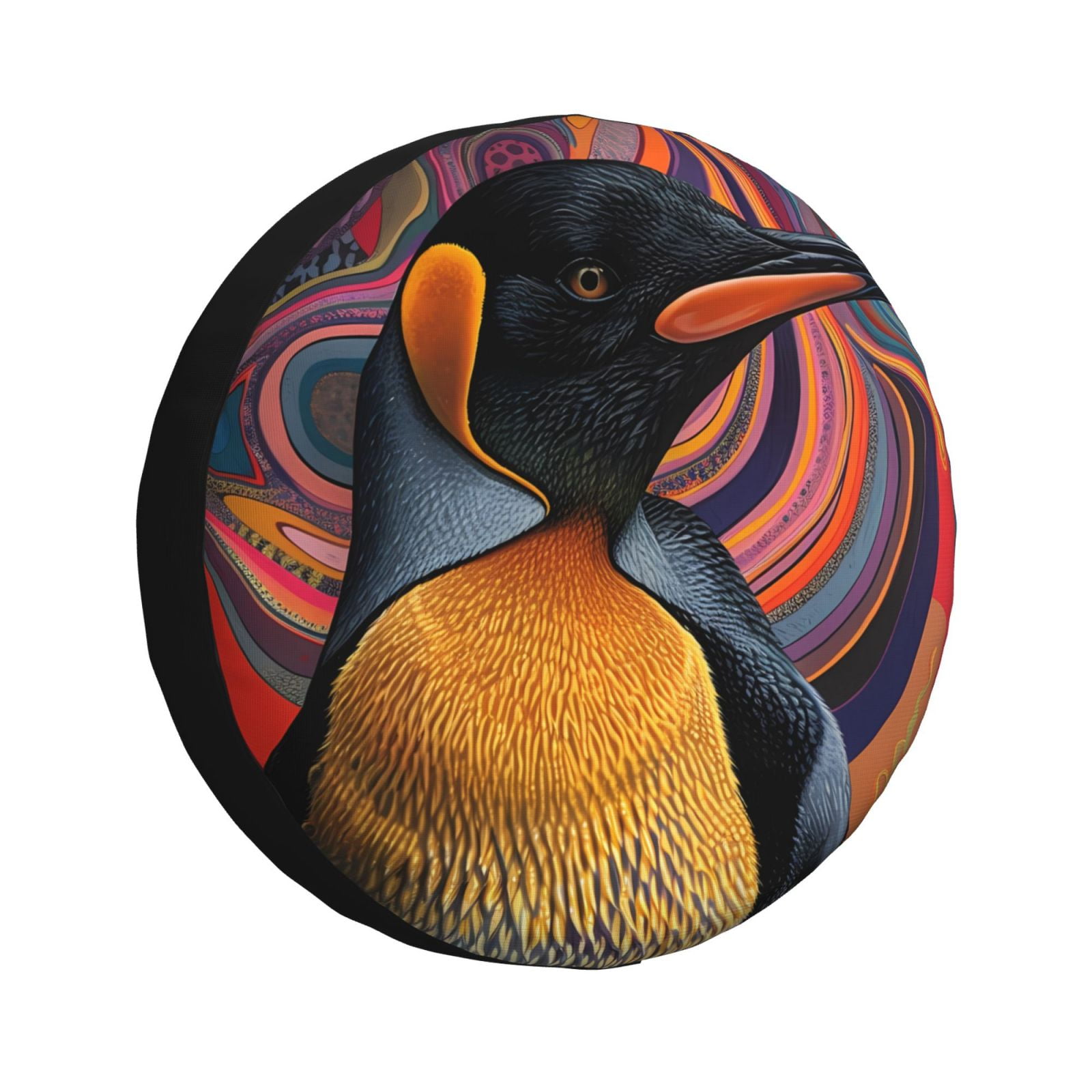 Pofeuu Abstract Pattern Penguin Print Spare Tire Wheel Cover for Car ...
