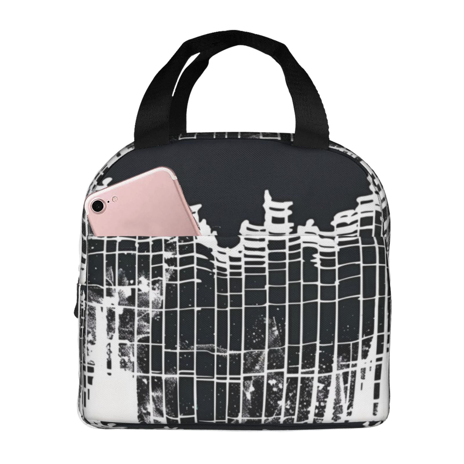Pofeuu Abstract Red Sun Design Print Lunch Bag Lunch Box Insulated ...