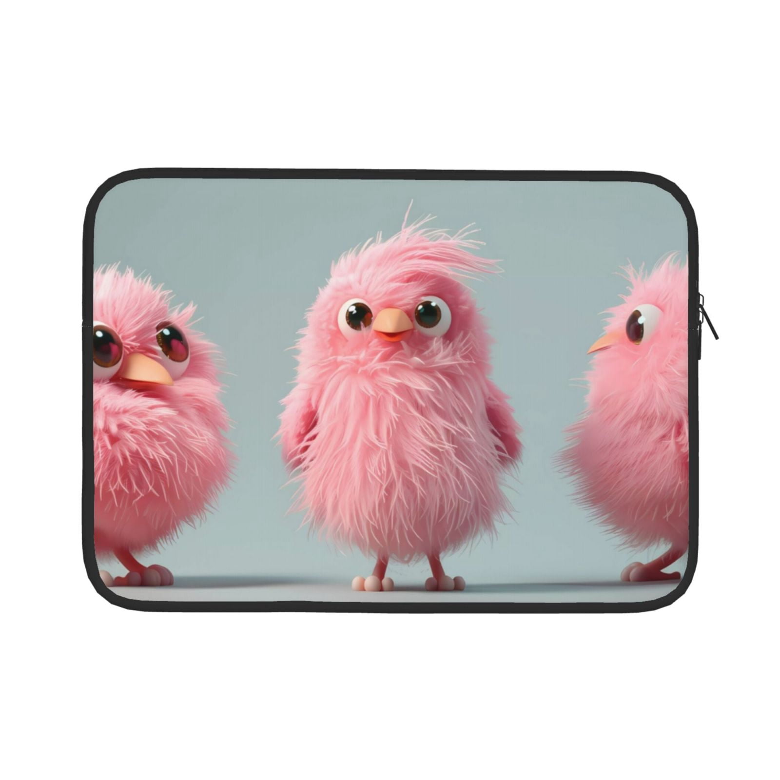 Pofeuu Adorable Pink Fluffy Birds Print Laptop Carrying Case,13-15-Inch ...