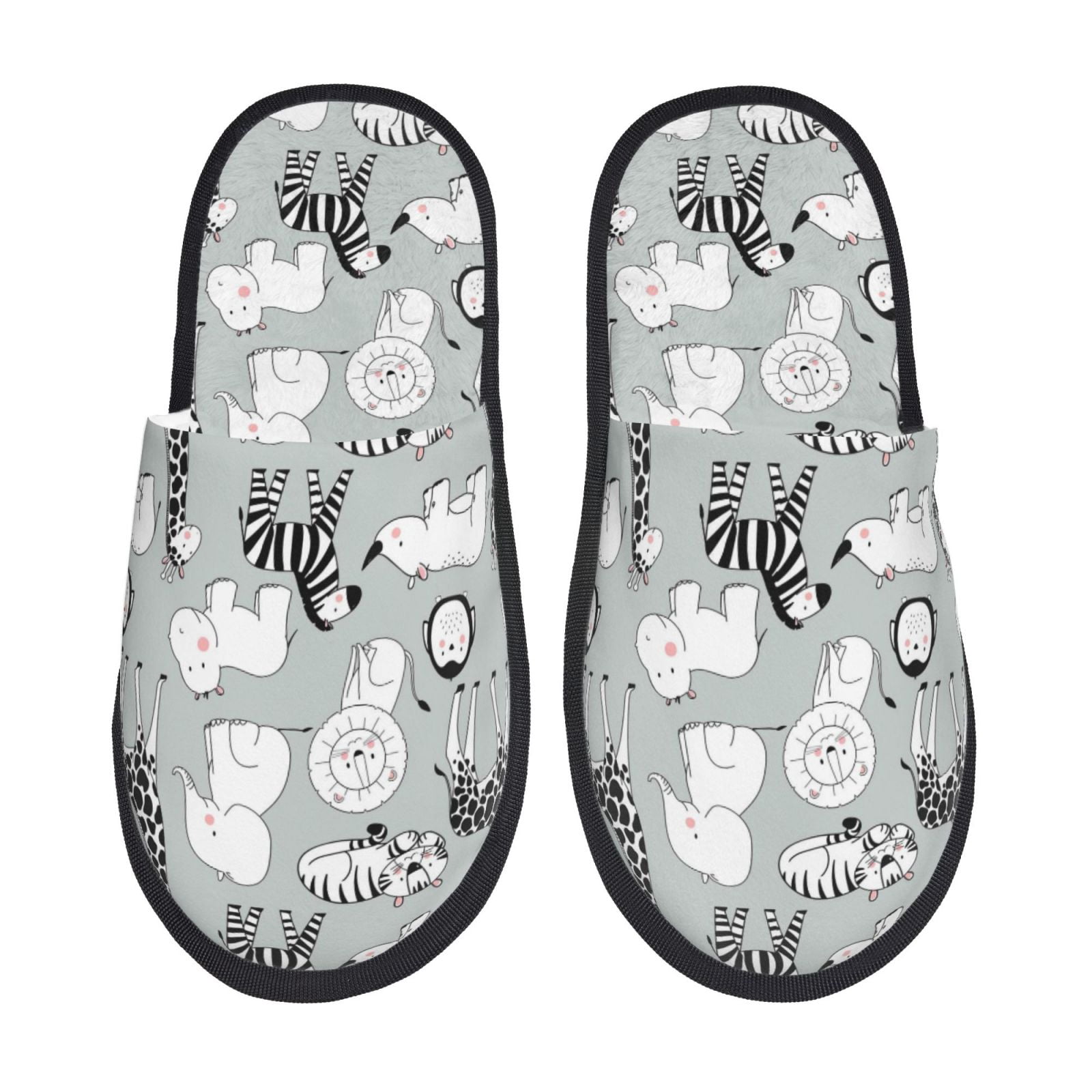 Pofeuu African Animals Print EVA Fuzzy House super light Slippers ...