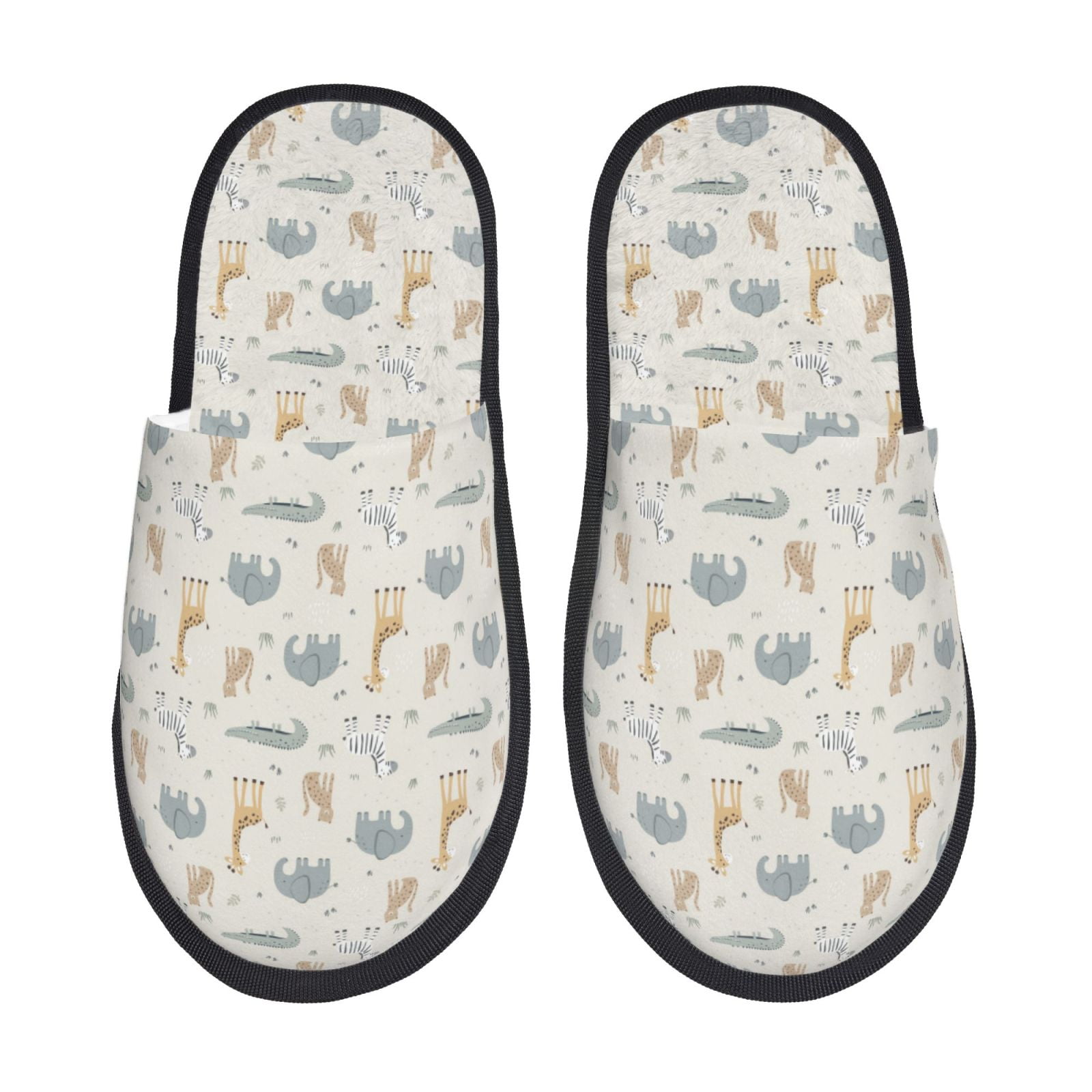 Pofeuu African Animals Print EVA Fuzzy House super light Slippers ...