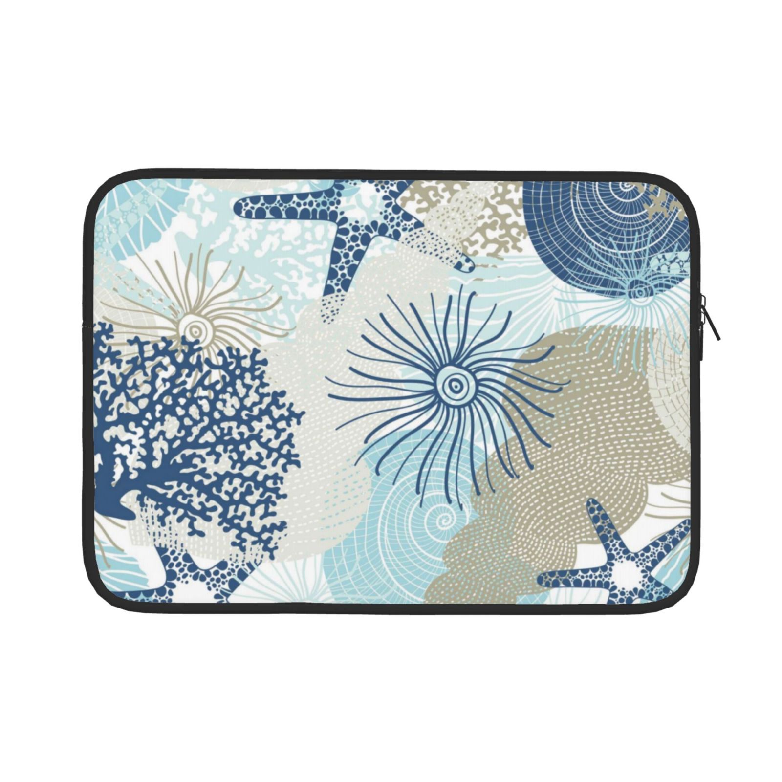 Pofeuu Algae Corals and Seashells Print Laptop Carrying Case,13-15-Inch Laptop and Tablet, Sleek ...